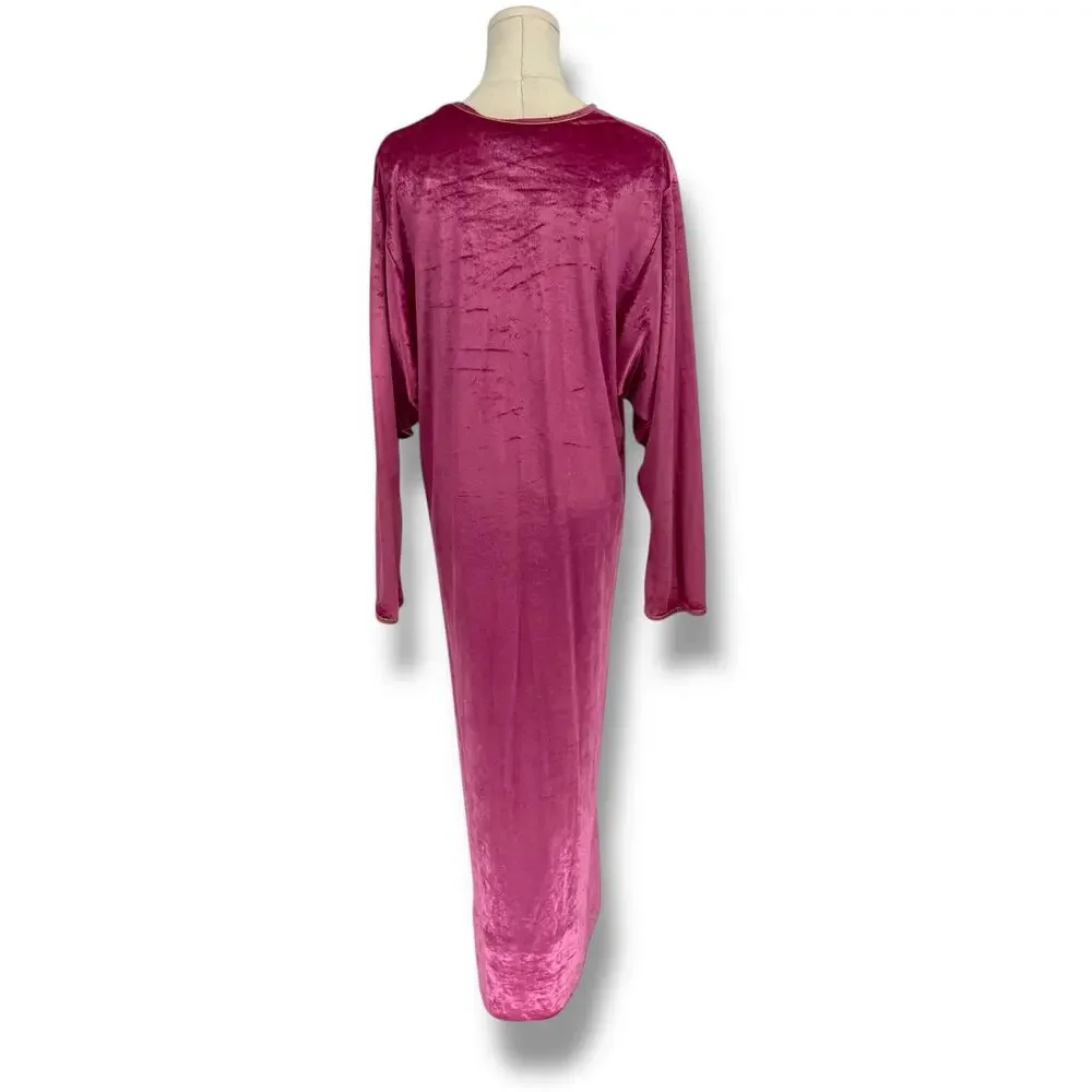 Oscar de la Renta | Dresses | Vintage 98s Oscar De La Renta Pink Velvet ...